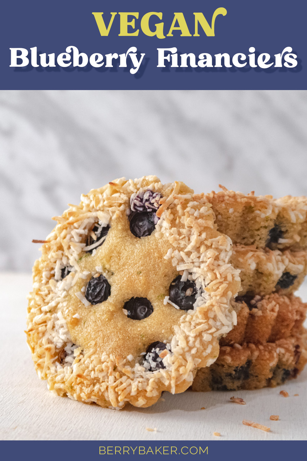 Vegan Blueberry Financiers | Quick and Easy Recipe